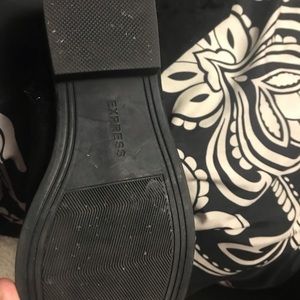 Express | Shoes | Express Suede Black Thigh High Boots | Poshmark